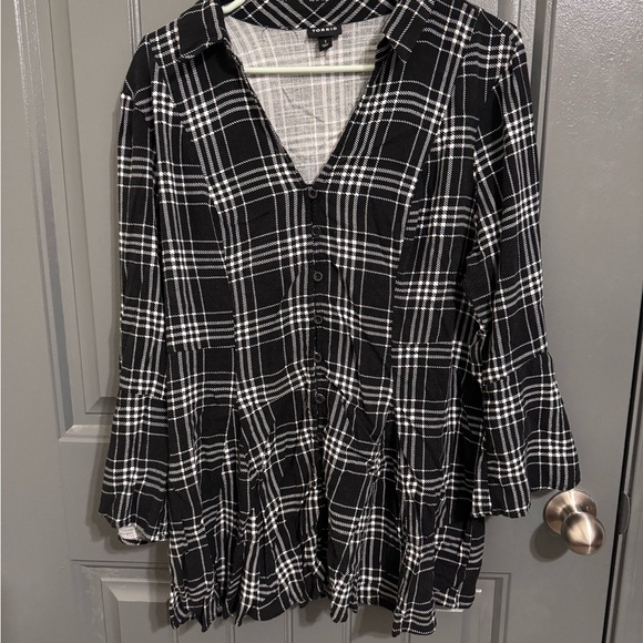 torrid | Tops | Torrid Plus Size Black And White Boxy Blouse With ...